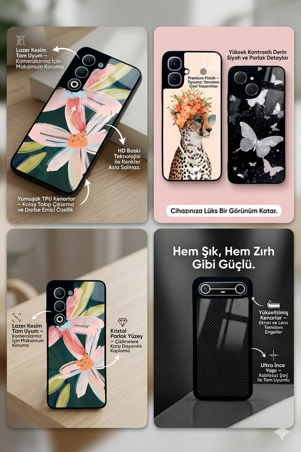 Spoyi Xiaomi Redmi Note 9 Kelebek Tasarımlı Glossy Telefon Kılıfı ...