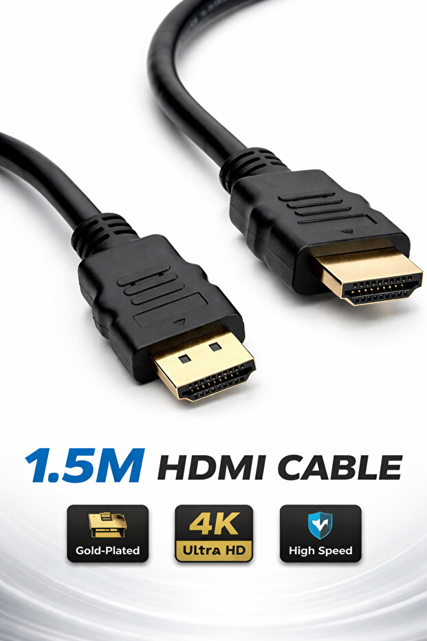 Netra Teknoloji Güvenlik Sistemleri 1.5 Metre HDMI V1.4 Kablo 4K 3D ...