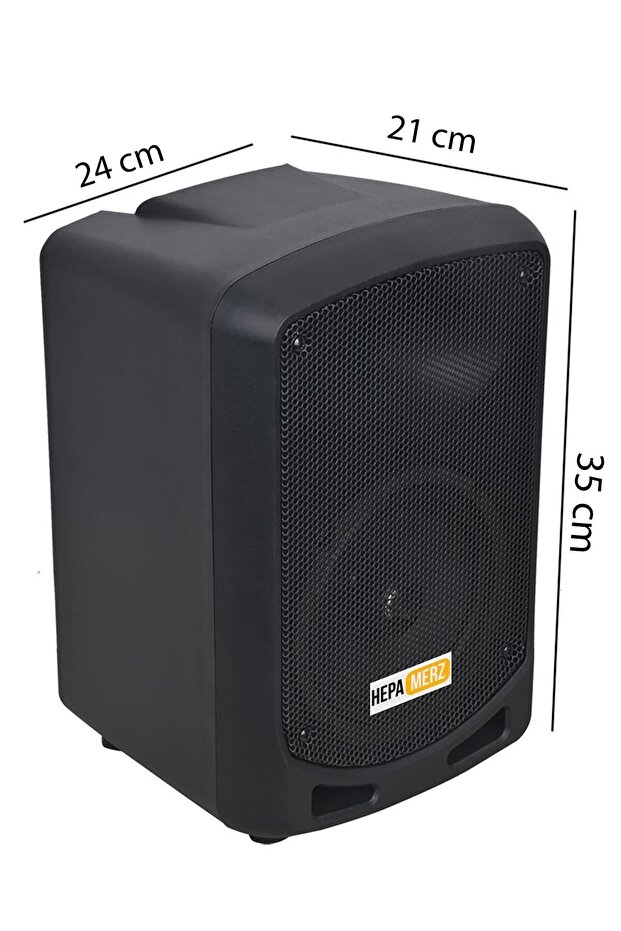 Hepa-Merz Hepa Merz 300W Şarjlı Portatif Seyyar Çift Mikrofonlu Mevlüt ...