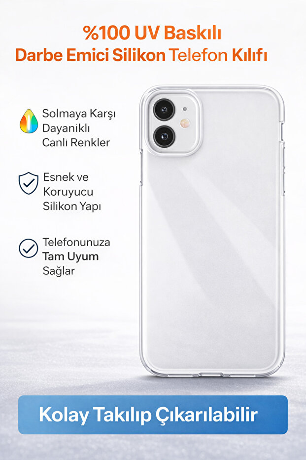 karsudesign Samsung Galaxy S26 Uyumlu Baskılı Şeffaf Telefon Kılıfı ...
