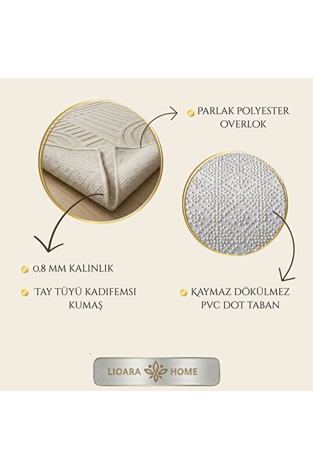 Lioara Home Modern Dijital Baskı Halı | Yıkanabilir Kaymaz Taban Salon ...