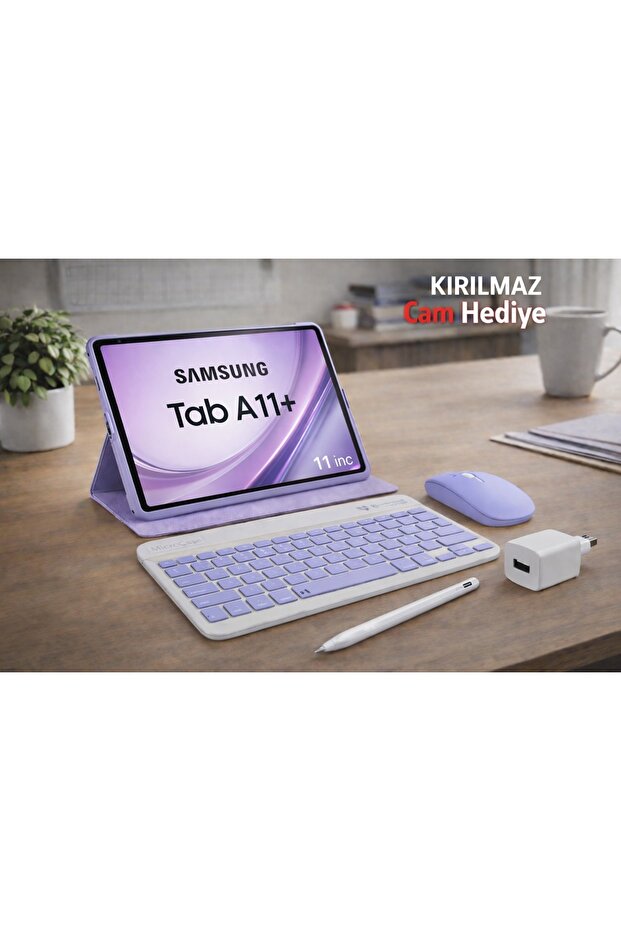 Samsung Galaxy Tab A11 PLUS 11''İNCH 6/128GB TABLET+BEYAZ KALEM+LİLA ...