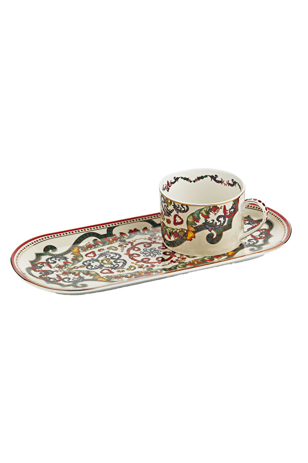 Lucky Art Velora Bone Tek Kisilik Tepsili Cay Fincan Seti LYTH 089 ...