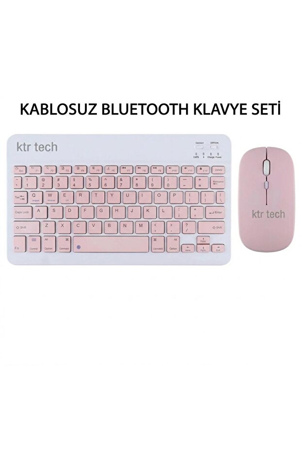 KTR TECH Kablosuz Klavye Mouse Seti Telefon Tablet ve PC Uyumlu ...
