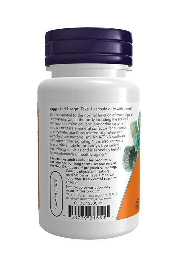 Now Foods Zinc Picolinate 50Mg 60 Veg Capsules- Trendyol