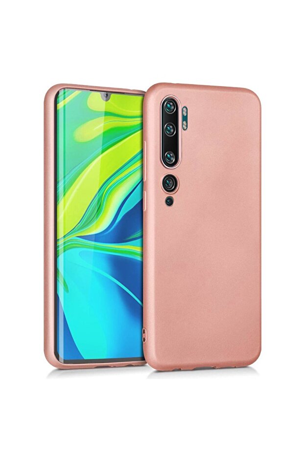 PiyasaSepeti Xiaomi Mi Note 10 Pro Premium Silikon Kılıf Rose Gold ...