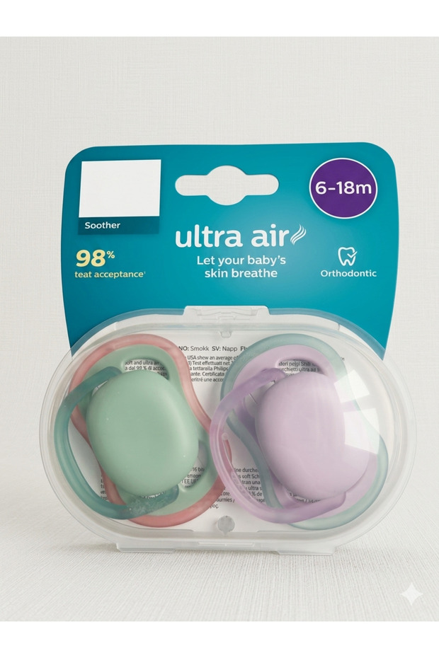 Lilnestore Ultra Air Emzik PhilipsAvent 6-18 Ay 2'li Kutu Desenli Bebek ...