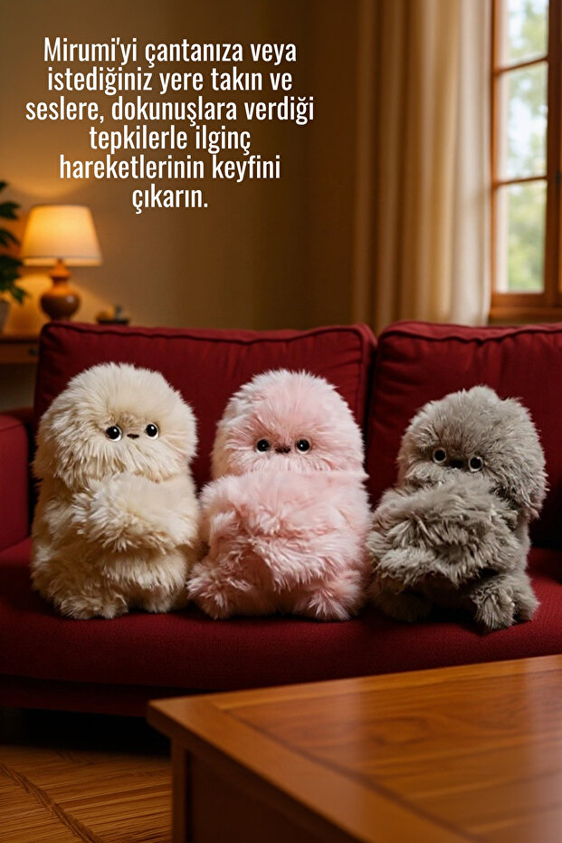 TrendTopic Mirumi Akıllı Peluş Robot Oyuncak PİLLİ - Müzikli ...