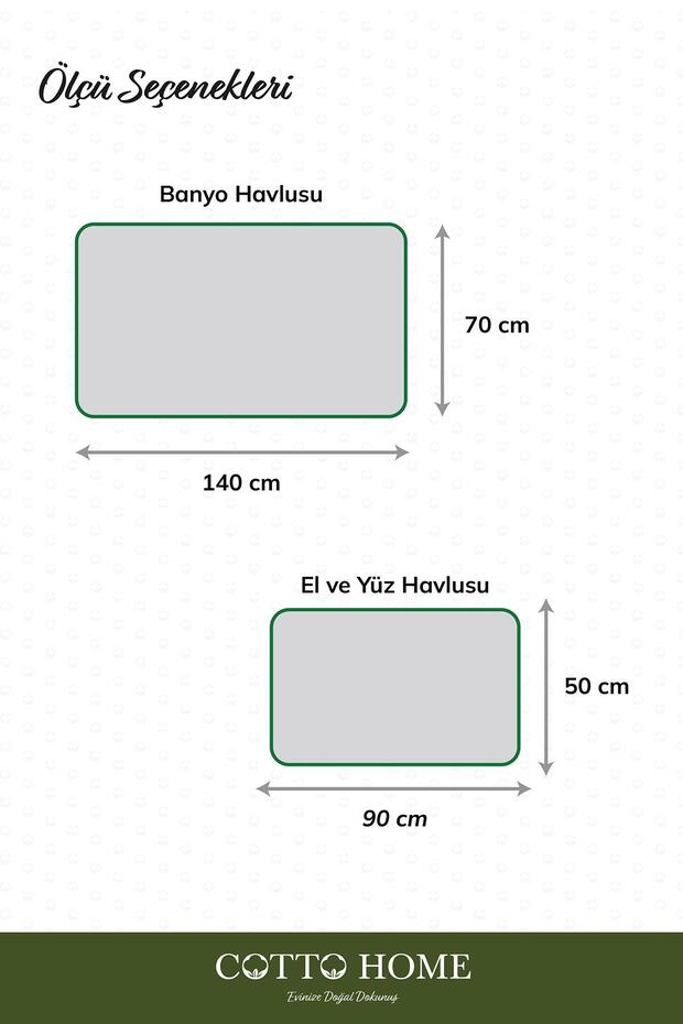 Cotto Home 4 lü Çizgili Pudra Mavi Aile Seti Yumuşak Pamuk El Yüz Banyo ...