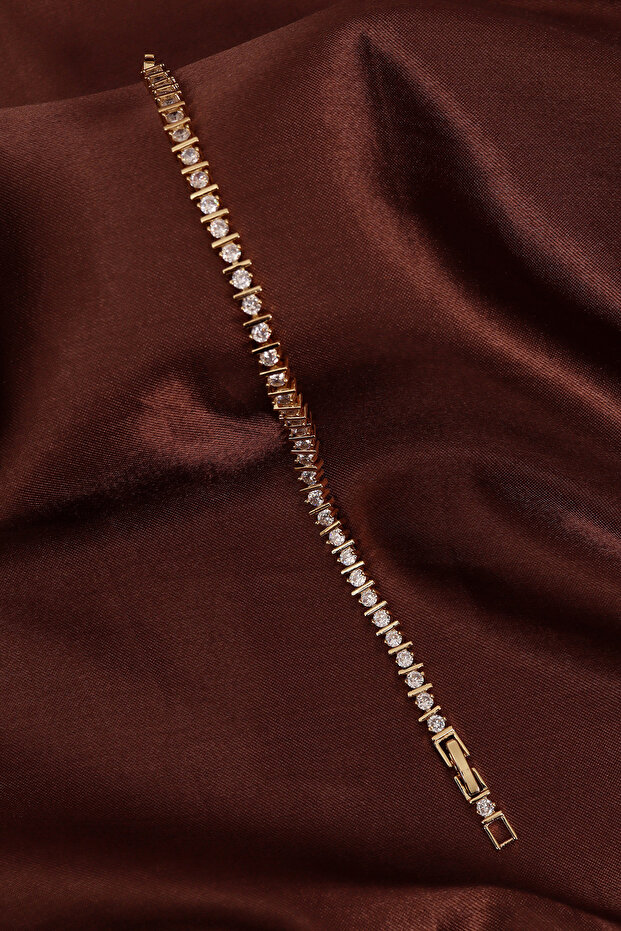 Süspüs Accessories 14k Xuping Gold Renk Zirkon Taşlı Suyolu Modeli ...