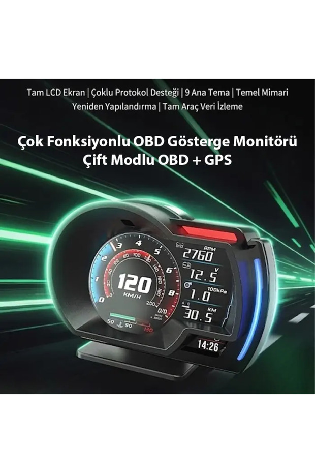 GenelTedarik Ally A520 OBD2 + GPS Head Up Display HUD Dijital Hız ...