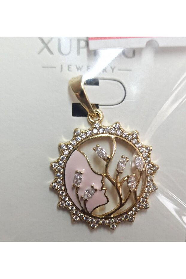 neval dizayn Xuping Jewelry 14K Altın Kaplama XP Damgalı Portre Model ...