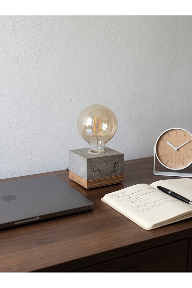Glarus Atelier By COWO | Beton Masa Lambası - Modern Tasarım Gece ...