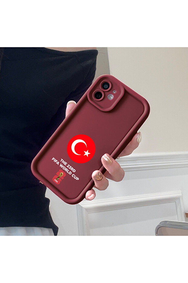 Hontinga iPhone 17 Pro Max Uyumlu Darbeye Dayanıklı Bordo Silikon ...