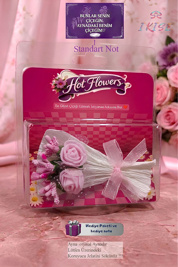 ikisemedya Hot Flowers sevgiliye Hediye Aynalı Mini Solmayan Çiçek ...