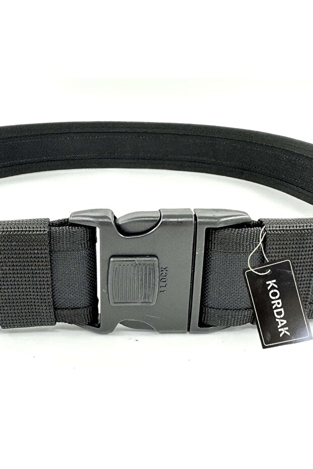 KORDAK Kalın Siyah Palaska Kemer (5 cm) - Plastik Toka XR Cihazından ...