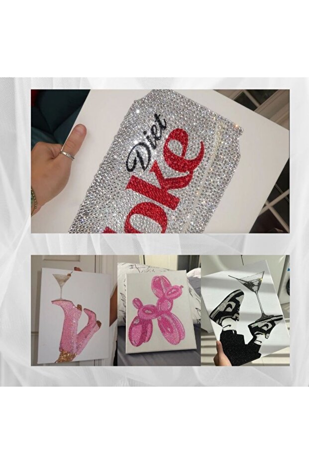 Mandalart Fabric Taşlı Tuval Setler, 18×24 cm, Kendin Yap Setler ...