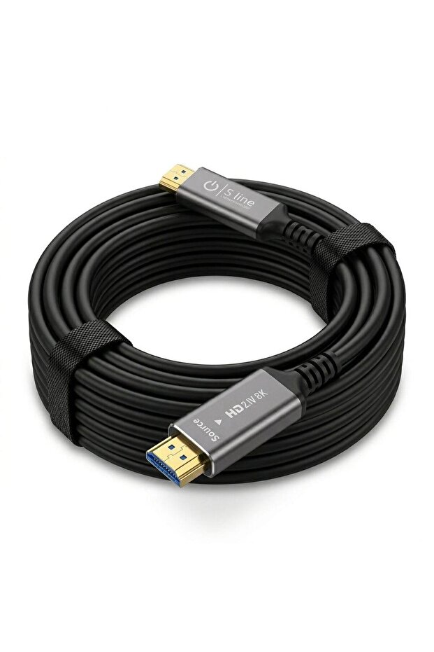 S-Line Sline 8K V2.1 Fiber Optik HDMI Kablo - 15Metre 7680x4320P ...