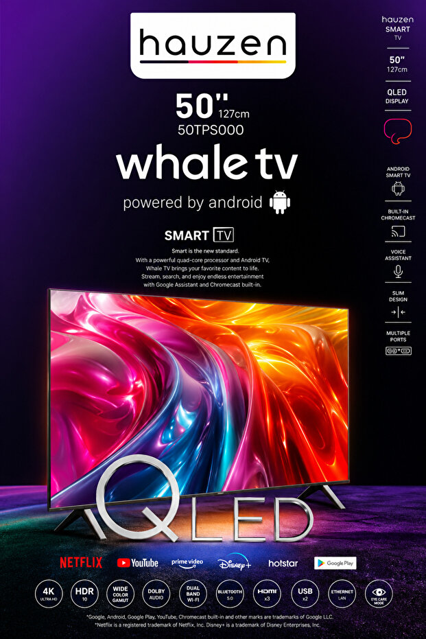 Hauzen 50TP5000 4K Qled Whale Tv 50 inç - Fiyatı, Yorumları
