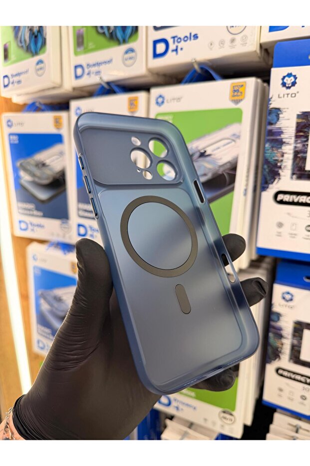 SOYLU MİX İphone 16 Pro Max Lens Korumalı Mat Şeffaf Slim Model Magsafe ...