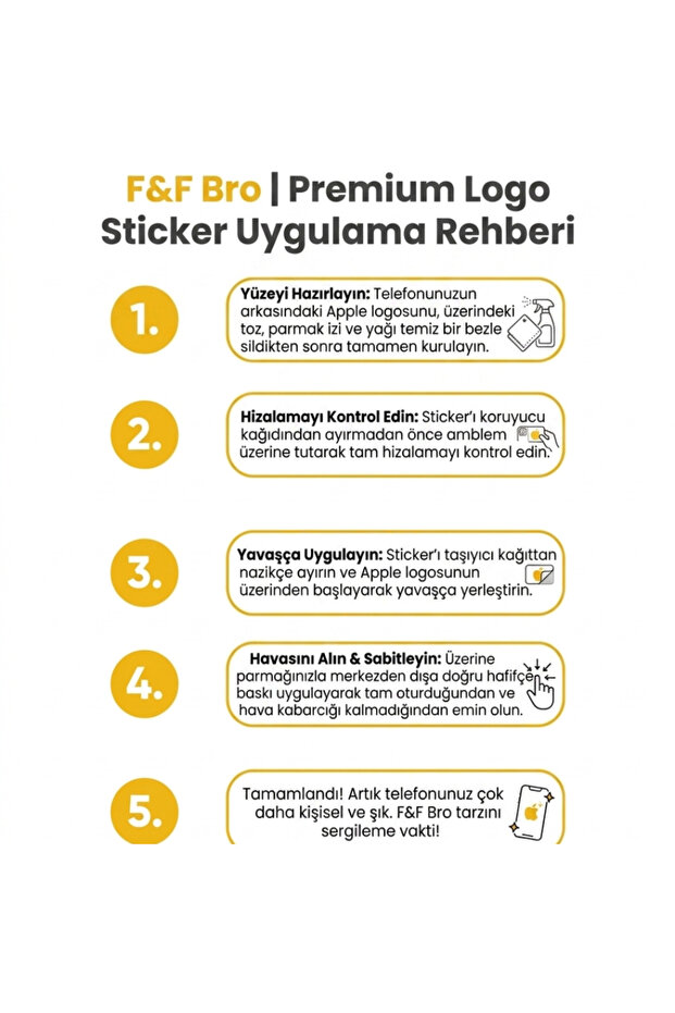 F&F Bro iPhone 17 Pro Max Uyumlu Apple Sticker | BMW - Fiyatı, Yorumları