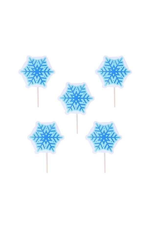 Parti Adresi Kartanesi Frozen Temalı Kürdan Figürlü Pasta Süsü Cupcake ...
