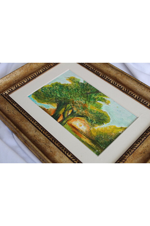 OTTOKE SANAT Dekoratif Rustik Vintage Yağlı Pastel Boya El Çizimi ...