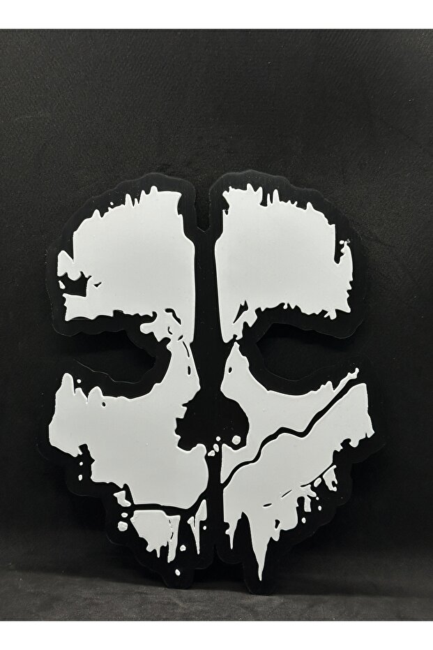 GoKa 3D Craft Call of Duty: Modern Warfare Ghost Logolu Standart Duvar ...