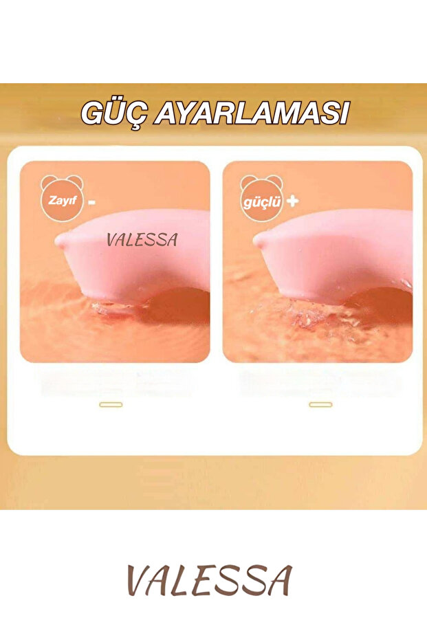 VALESSA Klitoris Ve Göğüs Ucu Uyarıcı Sessiz Su Geçirmez Emişli Vajina ...