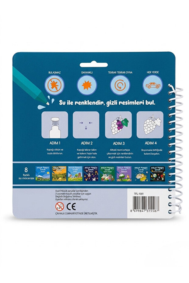 The Monarch Co Aqua Magic Book Kıtalar Temalı Sihirli Su ile Boyama ...