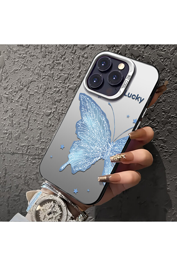 PATTERNOVA Samsung Galaxy A51 4G Uyumlu Nazarik Kelebek Desenli, Tam ...