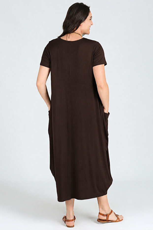 Curvy Trend Büyük Beden Bohem Kelebek Baskılı Baseni Geniş Kısa Kol ...