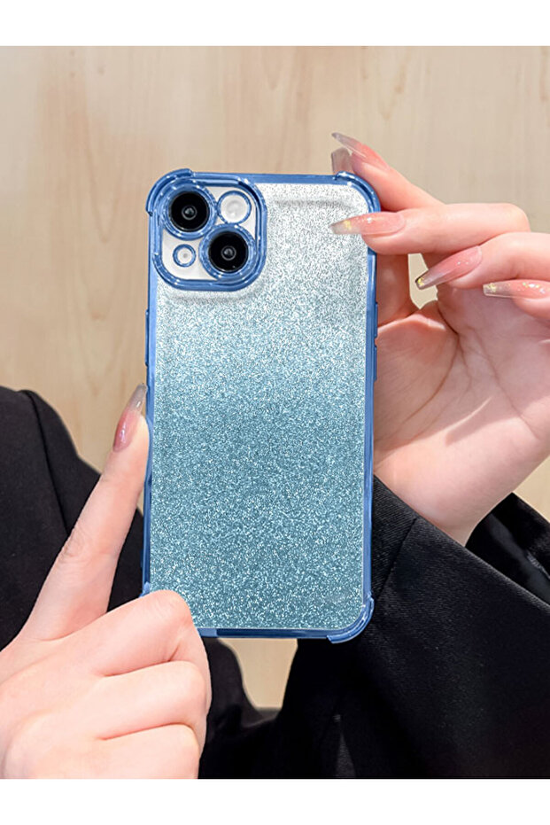 CASEVIBE iPhone 16 Pro Max Uyumlu Çıkarılabilir Ton Geçişli Simli Plaka ...