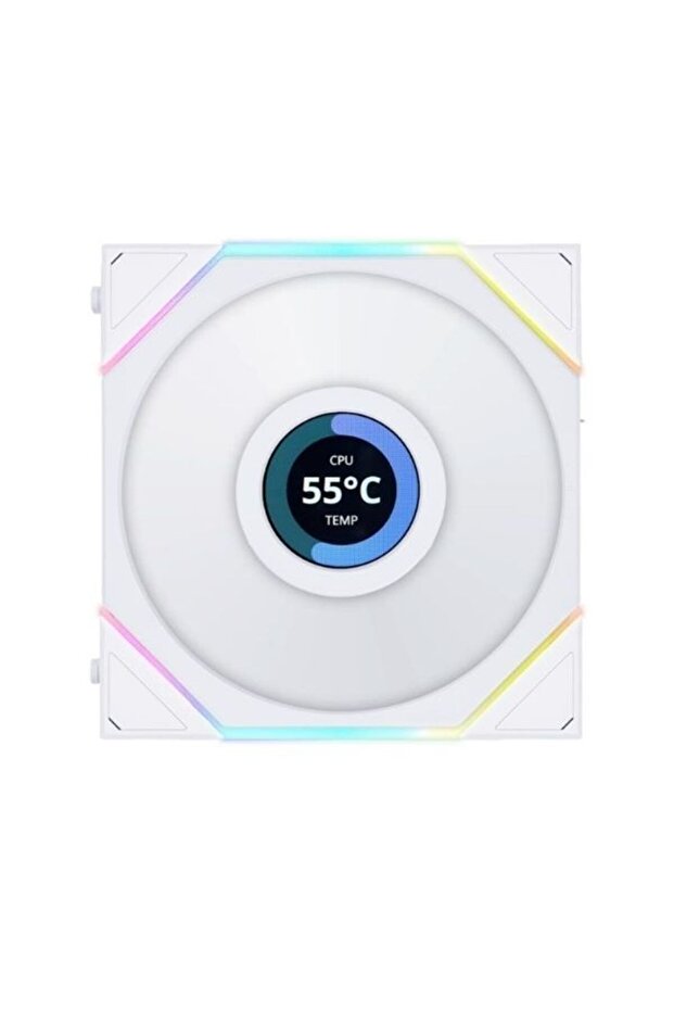 GÜMRÜK BEY Lian Li UNI FAN Reverse TL Wireless LCD 120mm Beyaz Kasa ...