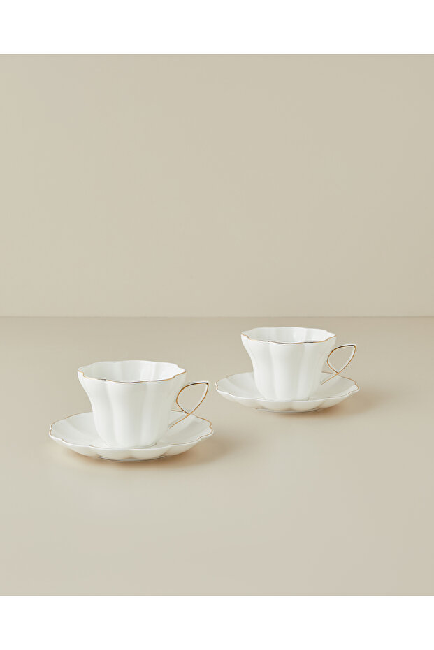 English Home Velisse New Bone China 4 Parça 2 Kişilik Çay Fincanı ...