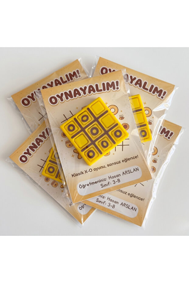 Atatuğ Hediyelik XOX Oyunu Karışık 10'lu Paket Kişiye Özel Öğretmen Adı ...