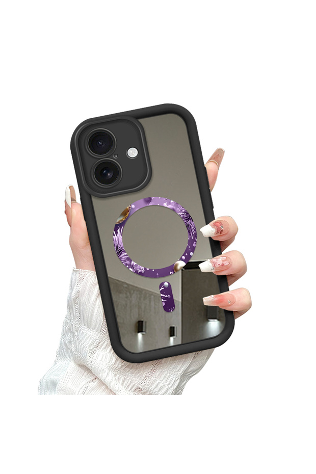 CASEVIBE iPhone 16 Uyumlu Şık ve sade aynalı silikon, darbelere ...
