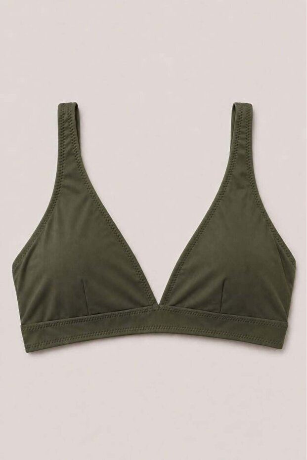 Starinci Mayo Koyu Haki Bralet Bikini Üstü Ayarlanabilir Askılı ...