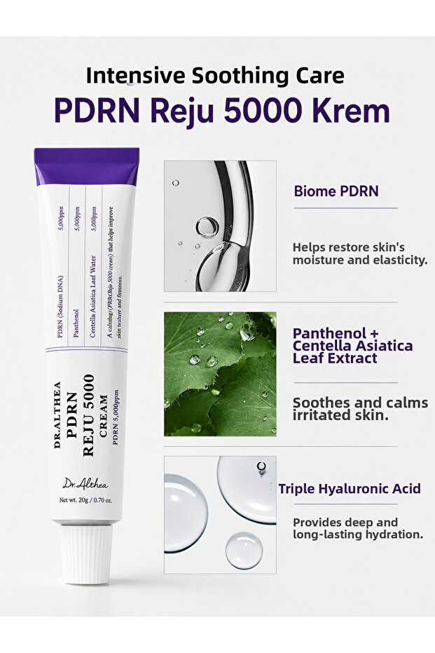dr althea Pdrn Reju 5000 Cream | Barrier Repair Firming Pdrn Panthenol ...