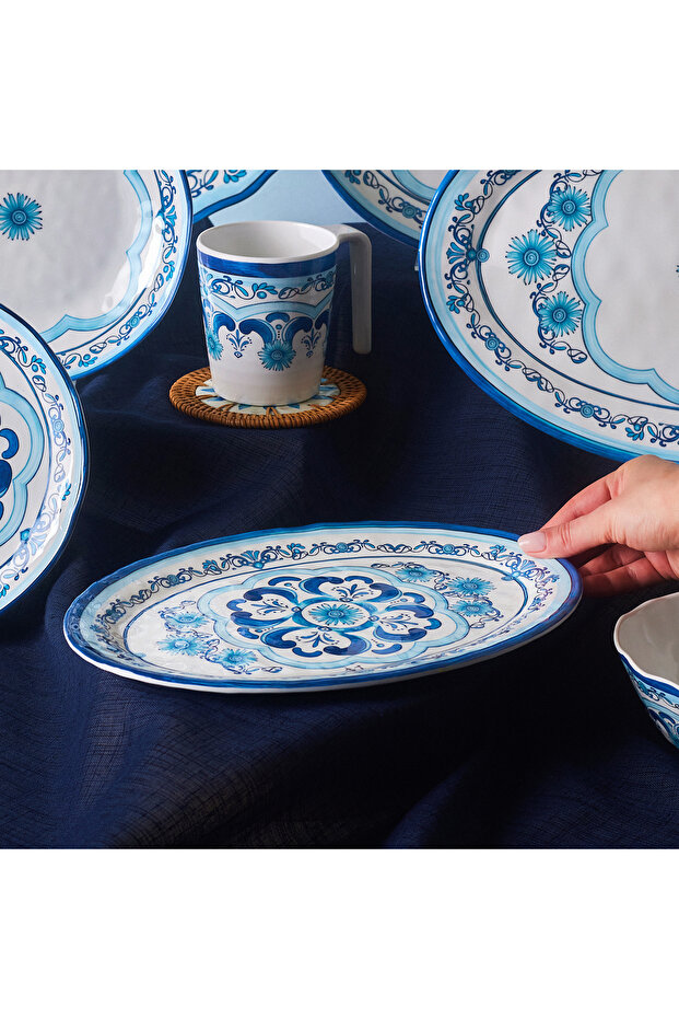 Karaca Blue Harmony Melamin Kayık Tabak 30,5 cm - Fiyatı, Yorumları