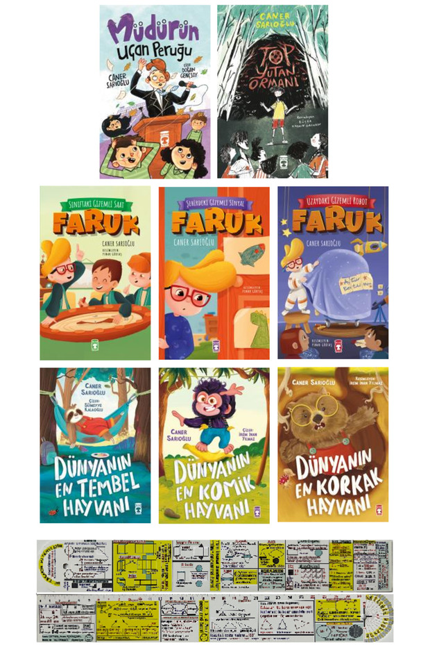 Timaş Çocuk Caner Sarıoğlu 8 Kitap Set / Müdürün Uçan Peruğu - Top ...