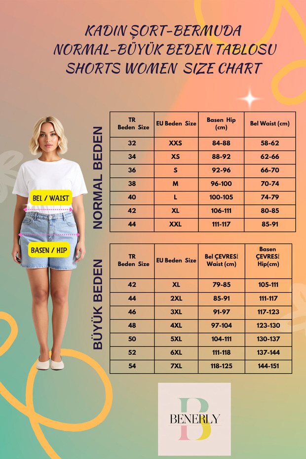 BENERLY Kadın Denim Bermuda Normal Bel Düz Desen Boru Paça Cep Detaylı ...