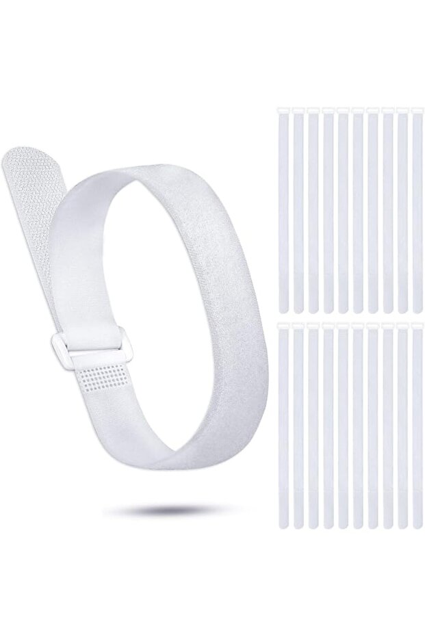 The Bros Reusable Cable Ties and Fastening Straps, 20 Pack Adjustable ...