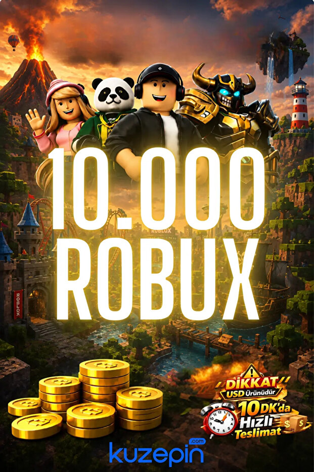 kuzepin 10000 Robux USD - Fiyatı, Yorumları