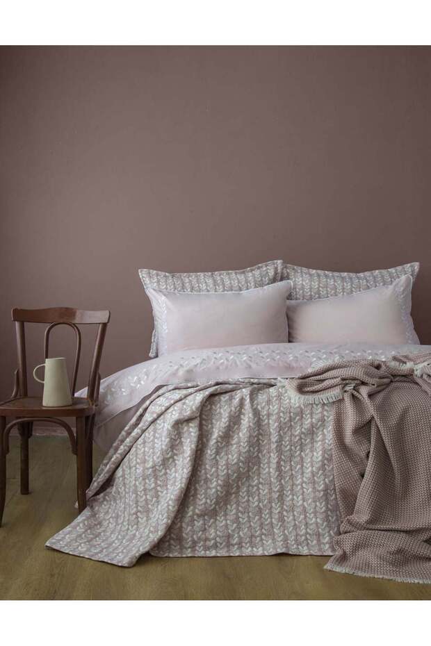 Apricitas HOME TIMELESS DAPHNE BLUSH YATAK ÖRTÜLÜ NEVRESİM SETİ ÇİFT ...