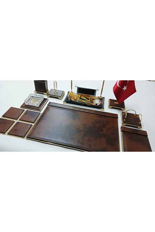 Yeşilsümen HÜNKAR BULUT KAHVE VE GOLD KRİSTAL CAM İSİMLİKLİ LÜKS ...