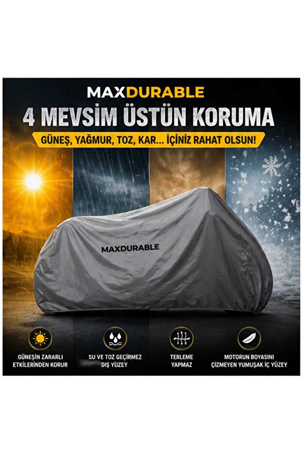 MaxDurable Fayton FX23 Kabinli 3 Tekerlekli Motosiklet Brandası Su ...