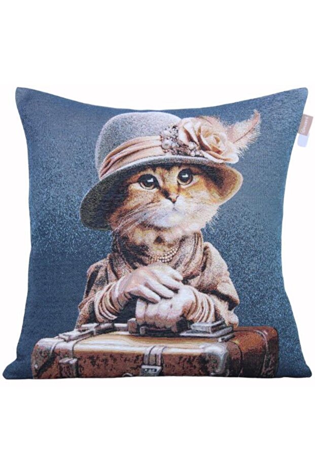 Believe MRS CAT JAKARLI DOKUMA GOBLEN DEKORATİF KIRLENT 45*45 - Fiyatı ...