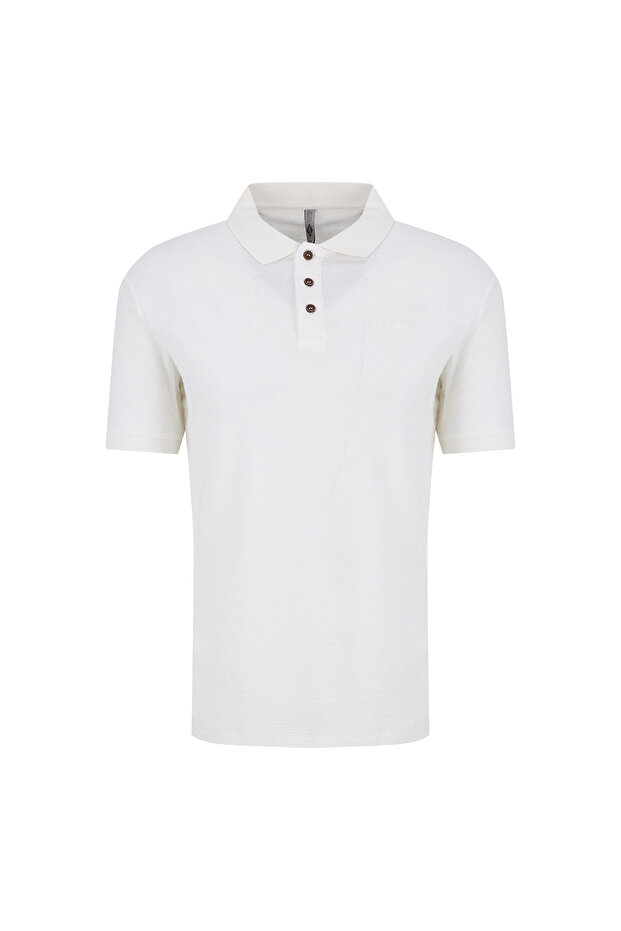 Lee Cooper TYLER Erkek Regular Fit Basic Polo Yaka T-Shirt Beyaz ...