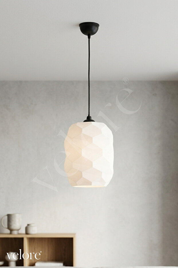 Velore Signature Geometrik Sarkıt Avize / Bioplastik Tekli Sarkıt Avize ...